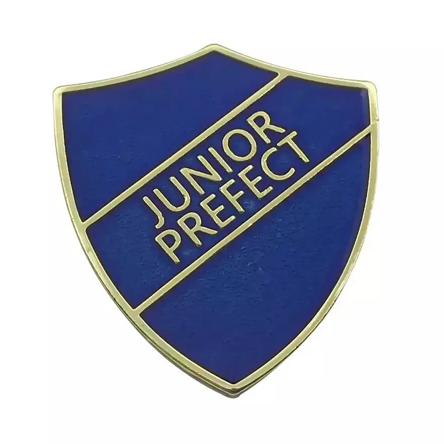 Junior Prefect Shield Badge | Cheap & No minimum | Badges UK