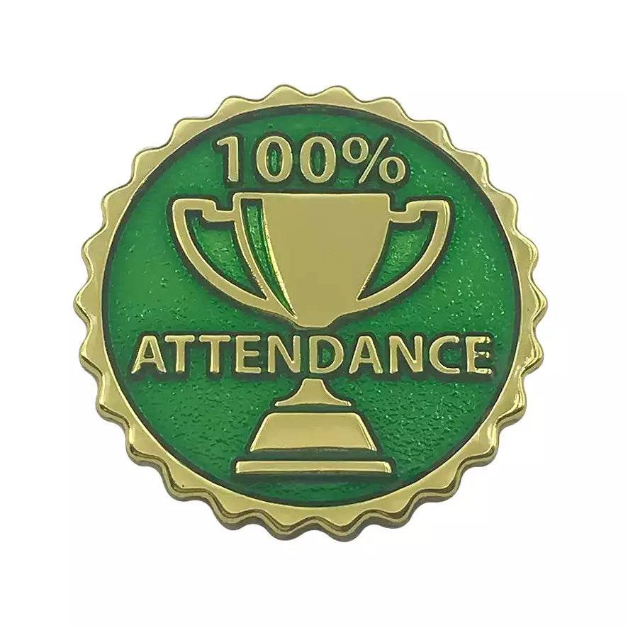 100 Attendance Badge [ Free Shipping & Up to 30% OFF ] Badges UK