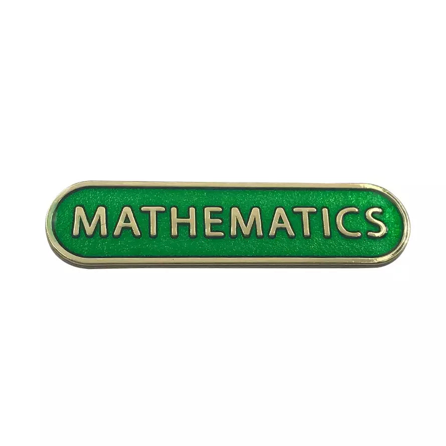 Mathematics Badge [Save 7.5%] | Badges UK