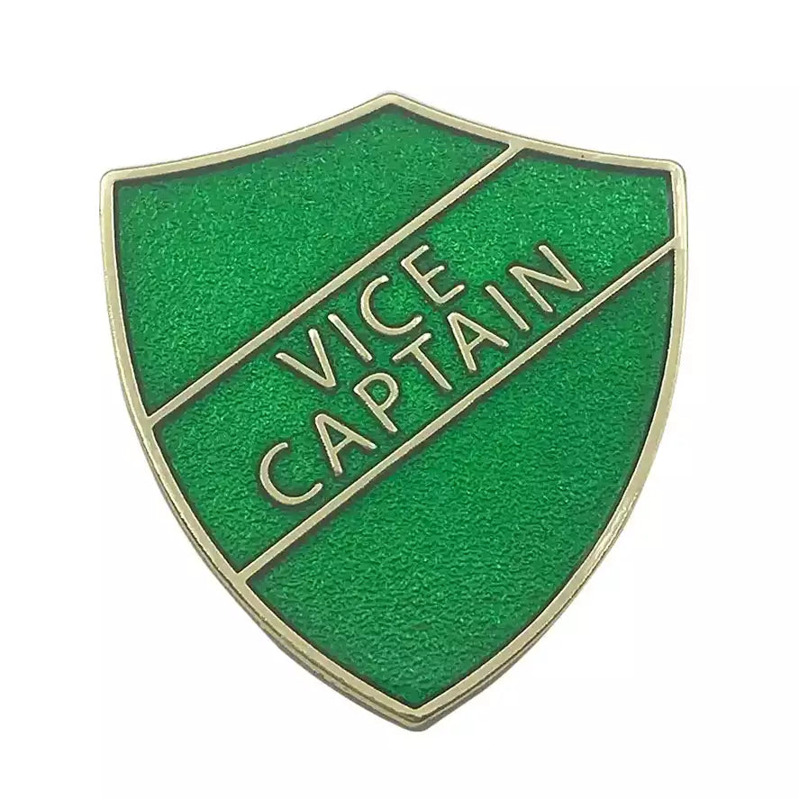 VICE CAPTAIN Shield Badge | Cheap & No minimum | Badges UK