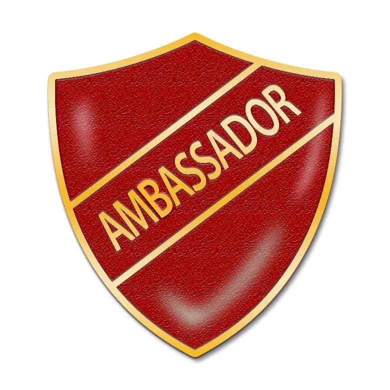 Ambassador Badges - Shield Shapes In Various Colors – Badges UK