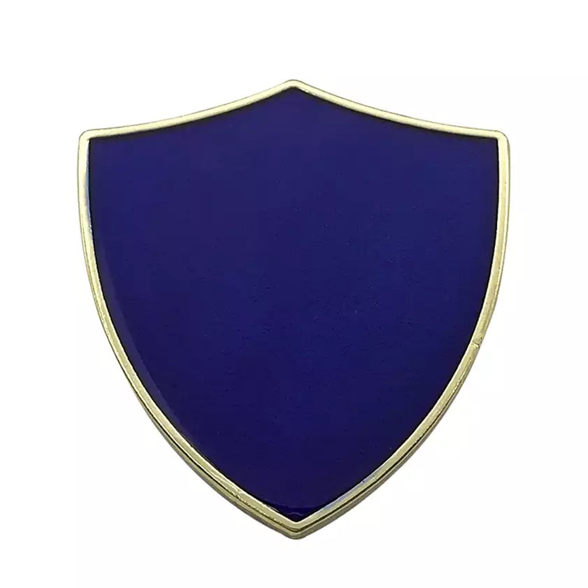 'PLAIN' Shield Badge – Badges UK