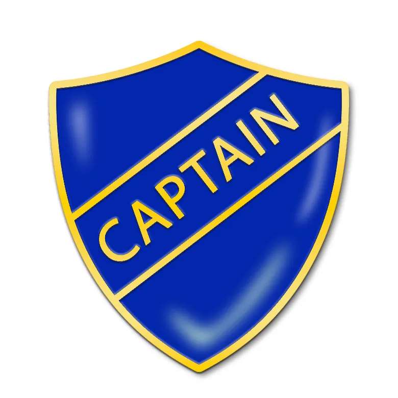 CAPTAIN Shield Badge – Badges UK