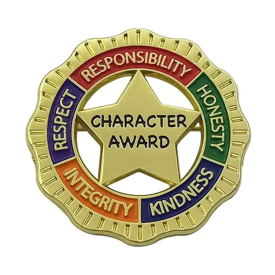 Character Award Badges [ No middleman - Save 20% ] | Badges UK