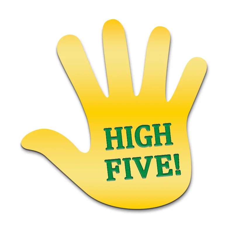 HIGH FIVE Hand Badge – Badges UK