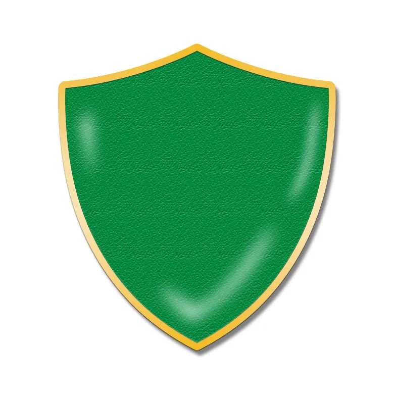 'PLAIN' Shield Badge – Badges UK