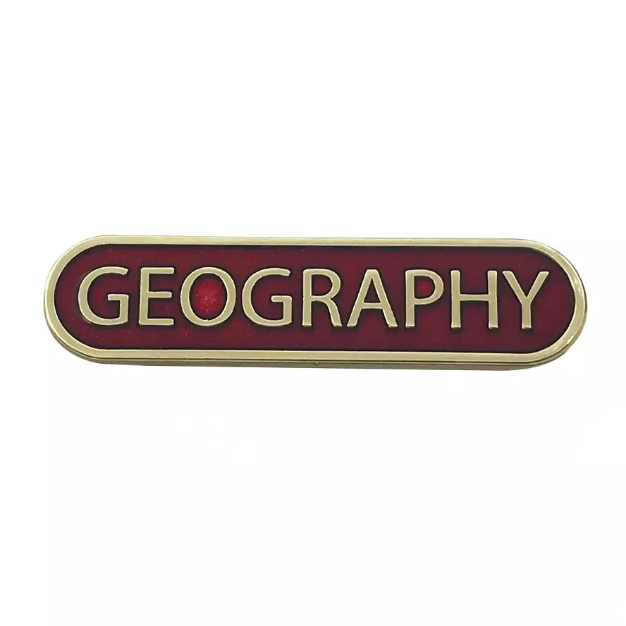 Geography Bar Badge | Only £0.79 by Badges UK