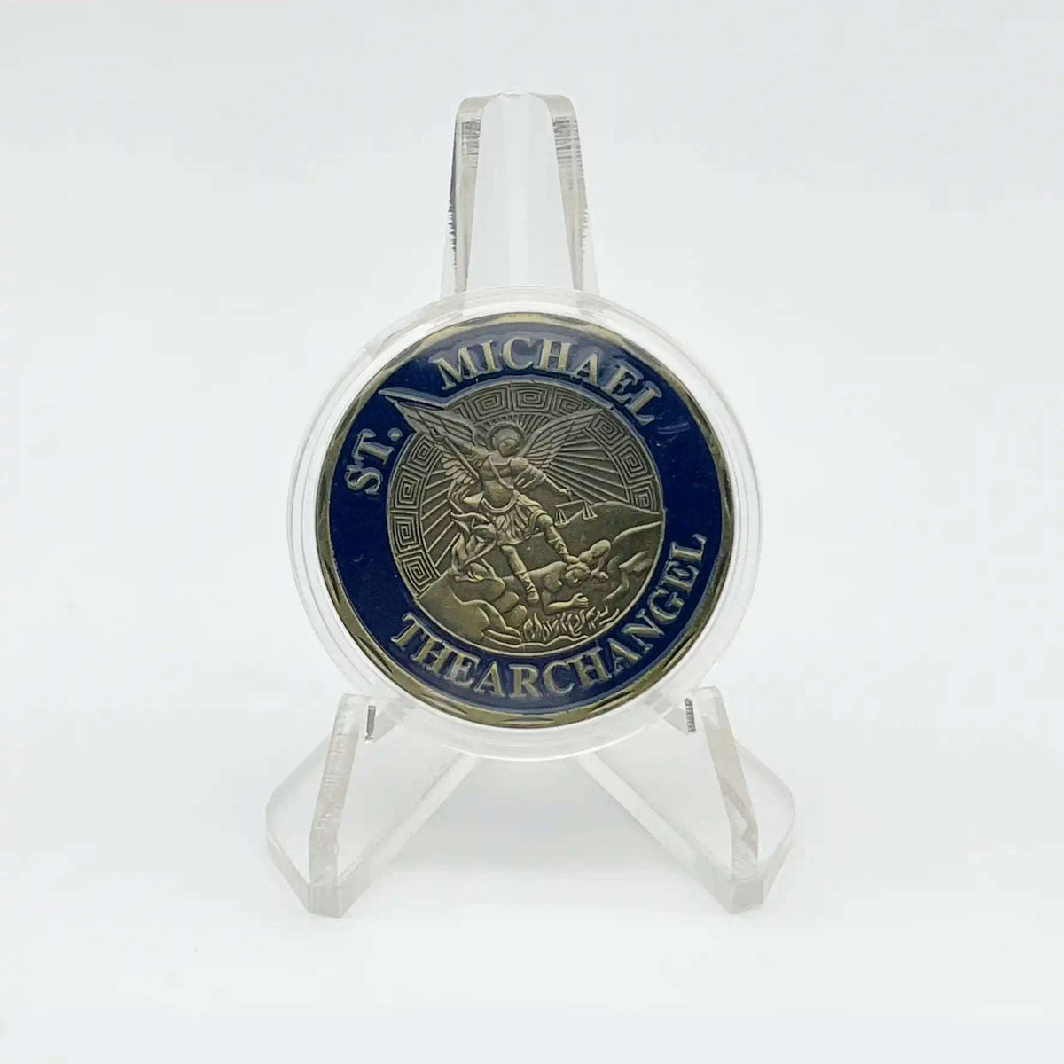 Saint Michael Coin | Challenge Coin Maker | Free Shipping | Badges UK