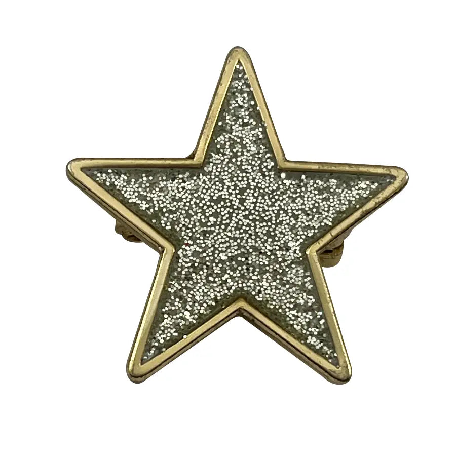 Glitter Star Badges [7.5% Off] | Badges UK