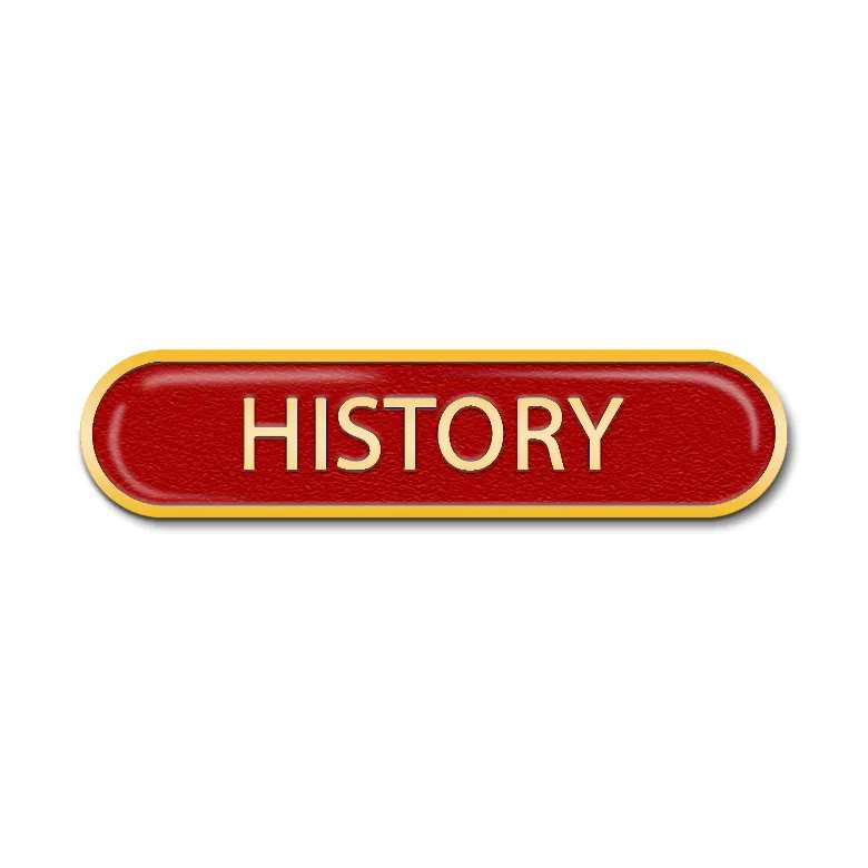 Get HISTORY Bar Badge | Incredible Value £0.79 – Badges UK