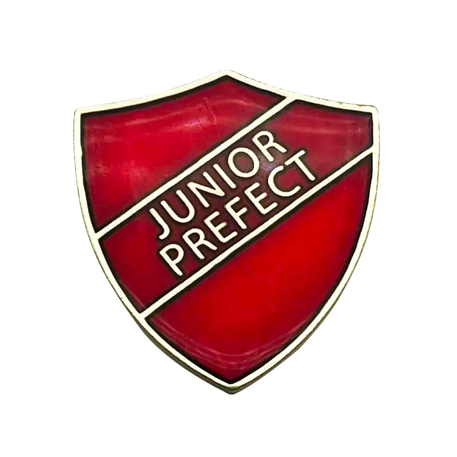 Junior Prefect Shield Badge | Cheap & No minimum | Badges UK